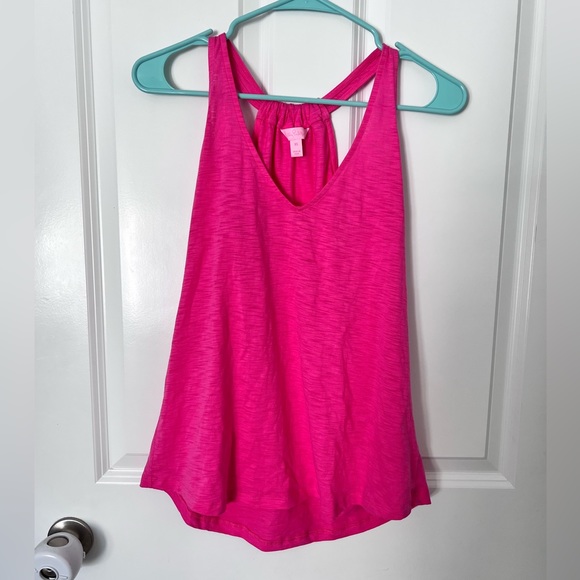 Lilly Pulitzer | Tops | Lilly Pulitzer Bright Pink Tank Top | Poshmark